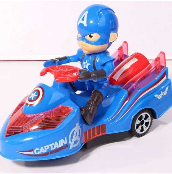[FD] Captain America Super Car Toy Car Electric Car with Sound Lights