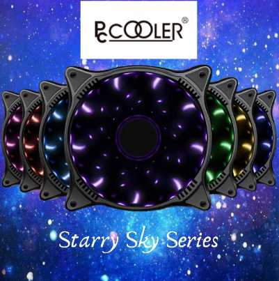 120mm RGB PC Case Fan Set 3 in 1 Fan PC PCcooler Starry Sky LED Magic ...