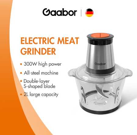 Gaabor Blender Food Processor Electric Meat Grinder