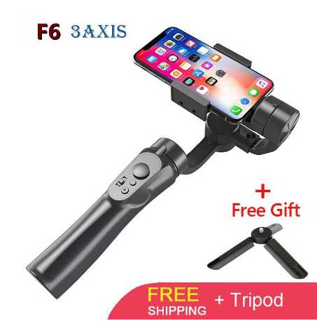 3-Axis F6 Smooth Handheld Smartphone Gimbal Stabilizer Portable