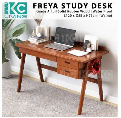 Freya Study Desk/ Wooden Writing Table