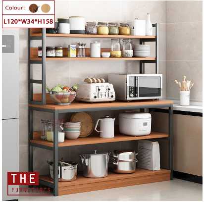 THE Big Kitchen Utility Shelf Storage Rack Home Rack Modern Style (L120 ...