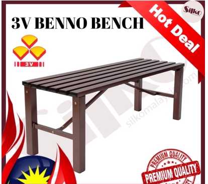 3V Benno Bench chair for indoor/outdoor full metal power coating long bench