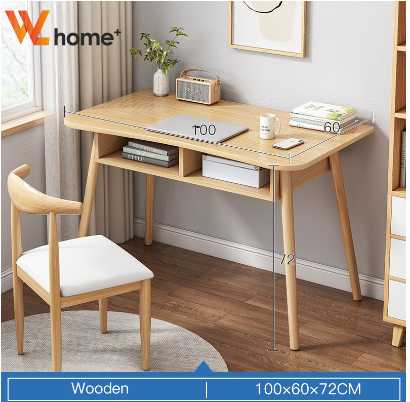 table simple solid wood desk modern