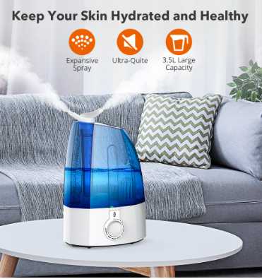 TaoTronics Humidifier Ultrasonic Cool Mist Humidifier (30W/3.5L) AH002