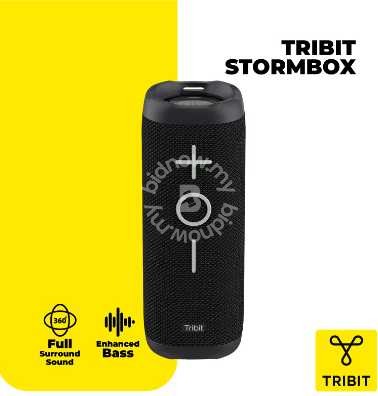 Tribit Stormbox Bluetooth Speaker - 360° Full Surround Sound, Enhanced ...