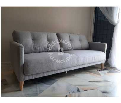 Japanese/ Muji Design sofa 3 seater fabric home living funiture sofa ...