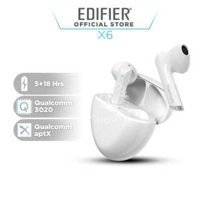 Edifier X6 - True Wireless Bluetooth Earbud Earphone | Qualcomm aptX ...