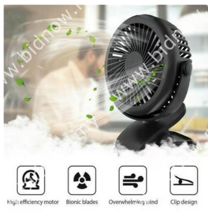 360 Adjustment Portable Hand Mini Clip Cooling Fan Baby Stroller Office ...